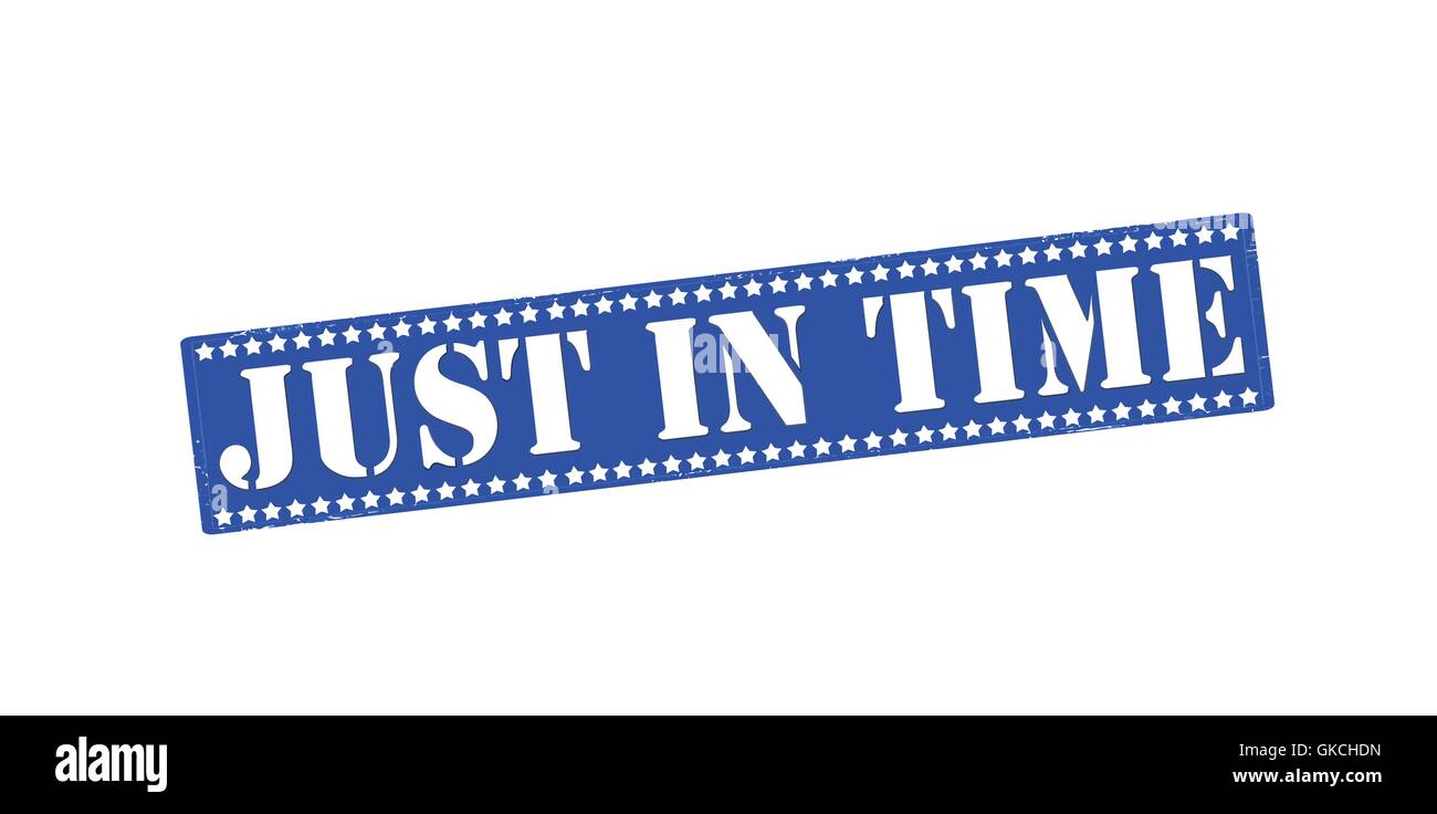 Just in time Stock Vector Image & Art - Alamy
