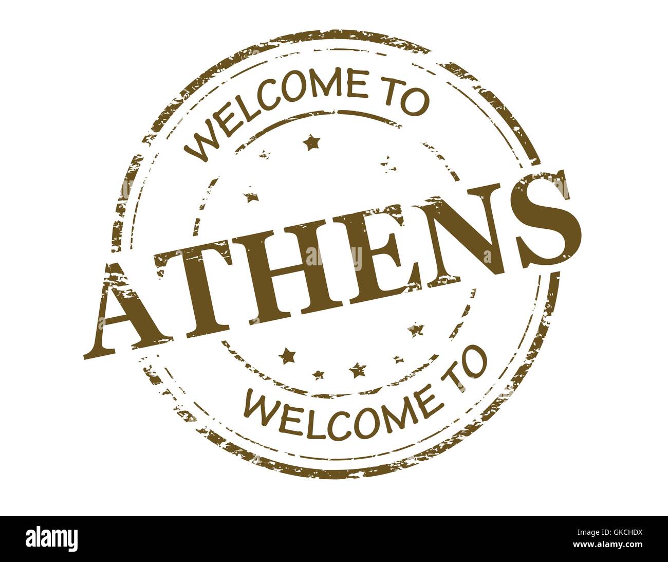 Welcome to athens Stock Vector Images - Alamy