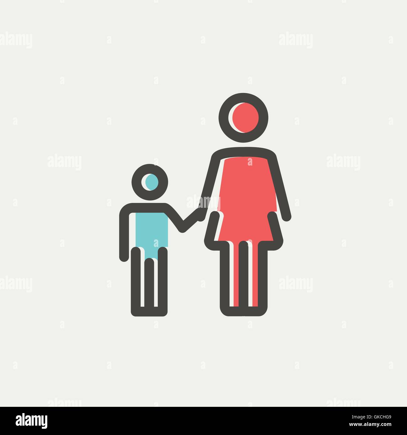 Child support parent Stock Vector Images - Alamy
