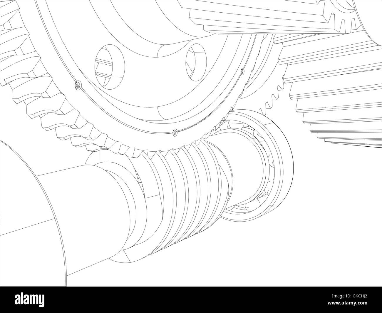 Gear shafts Stock Vector Images - Alamy