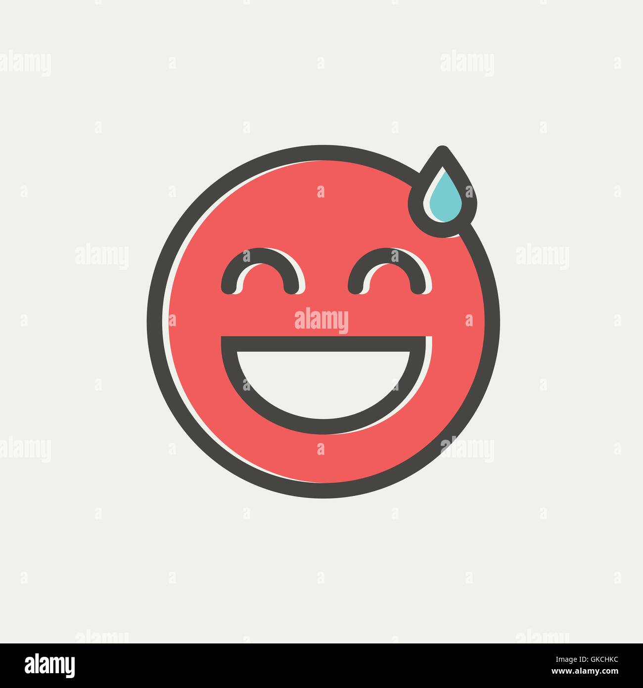 Sweat face Stock Vector Images - Alamy
