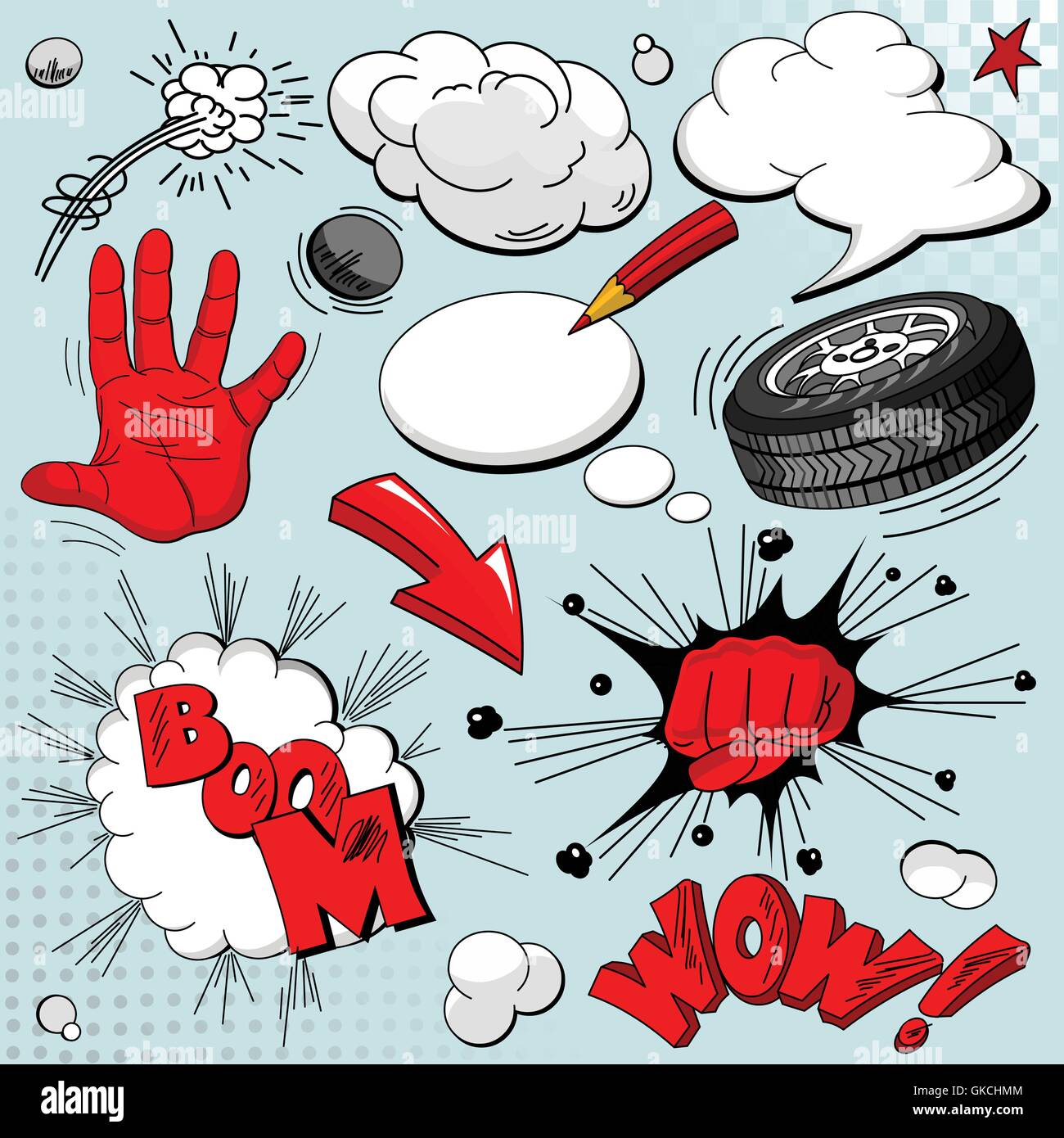 Explosions set hi-res stock photography and images - Alamy