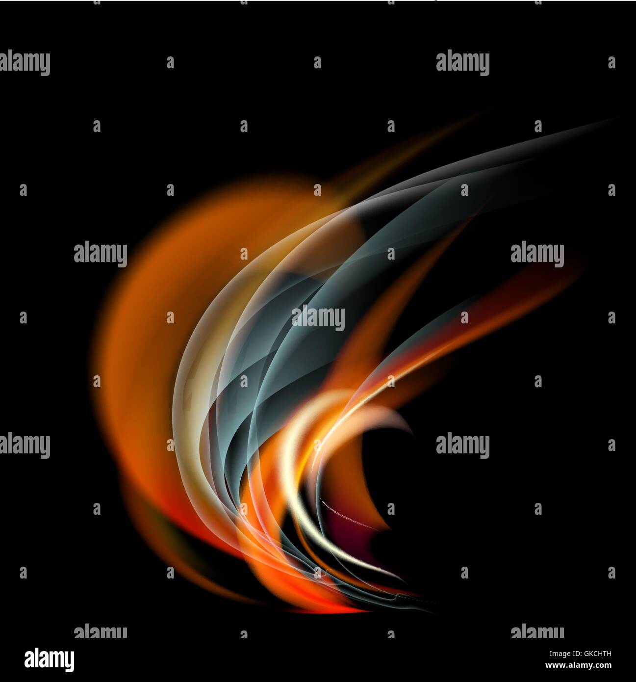 Burn flame fire vector abstract background Stock Vector Image & Art - Alamy