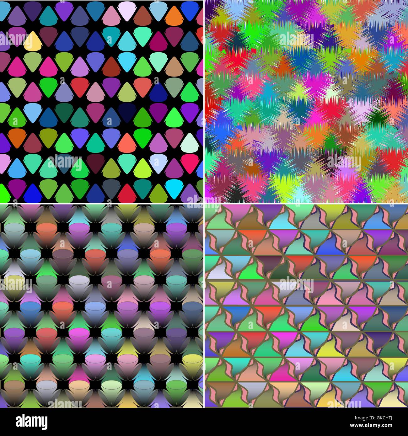 set of elegant abstract background with place for your text Stock ...