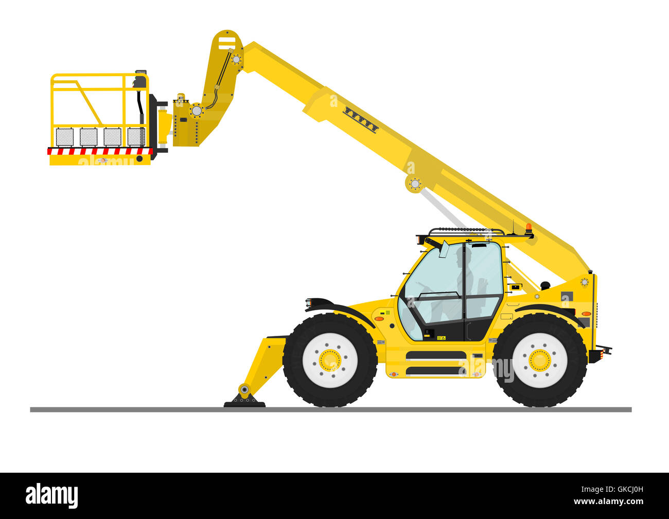 Construction telehandler Cut Out Stock Images & Pictures - Alamy