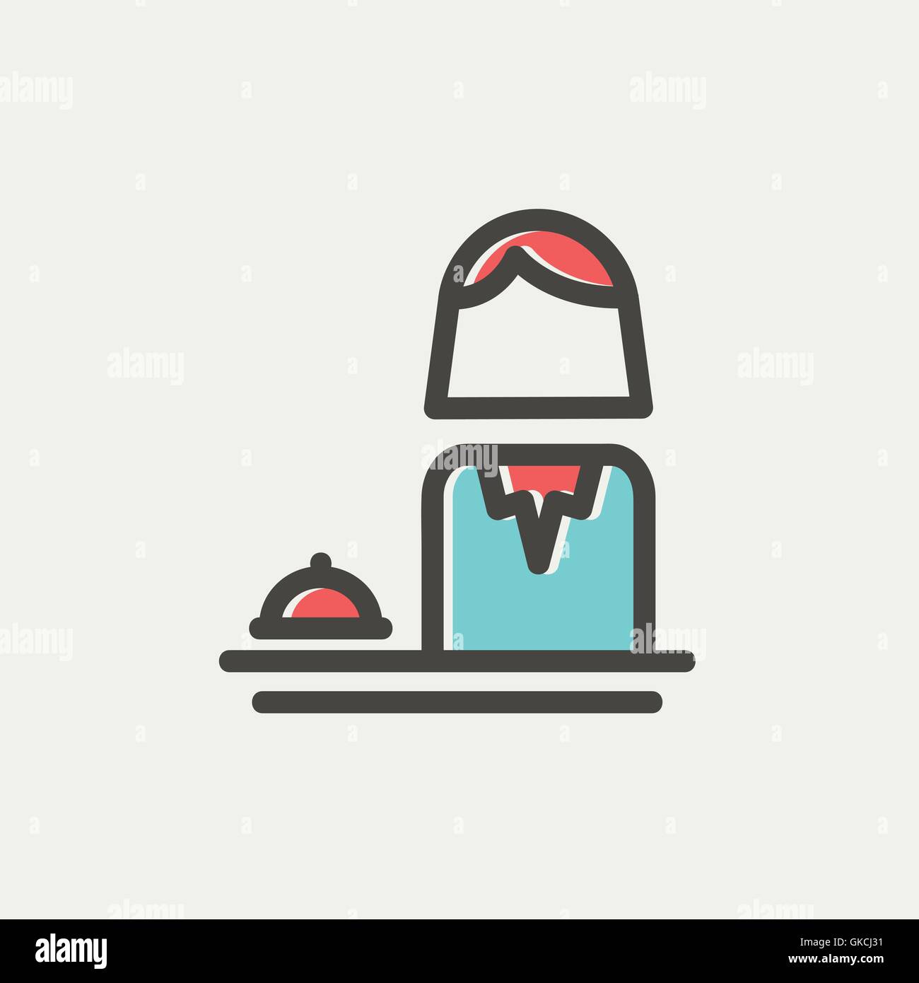 Speaking man icon outline Stock Vector Images - Alamy