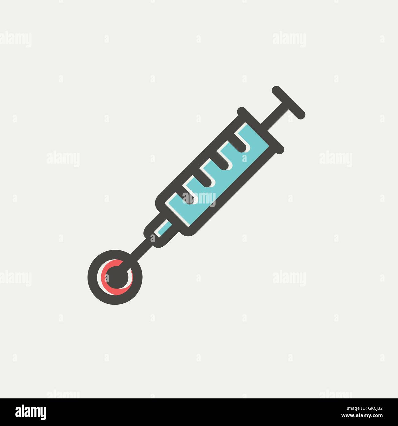 Injection thin line icon Stock Vector Image & Art - Alamy