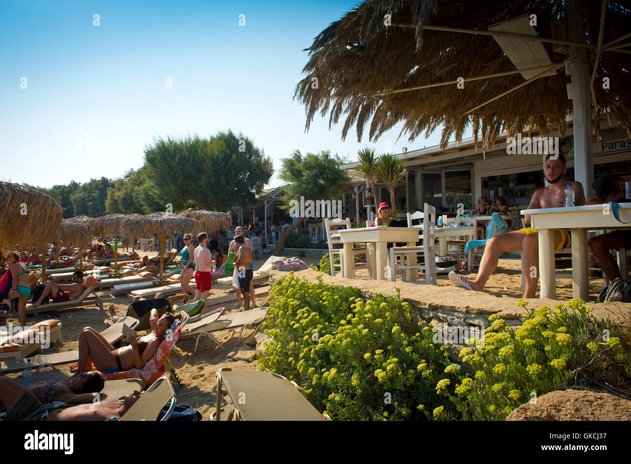 Paranga Beach, Mykonos Stock Photo - Alamy