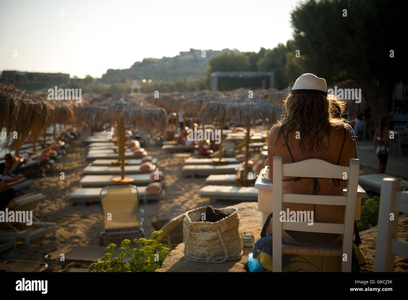 Paranga Beach, Mykonos Stock Photo - Alamy