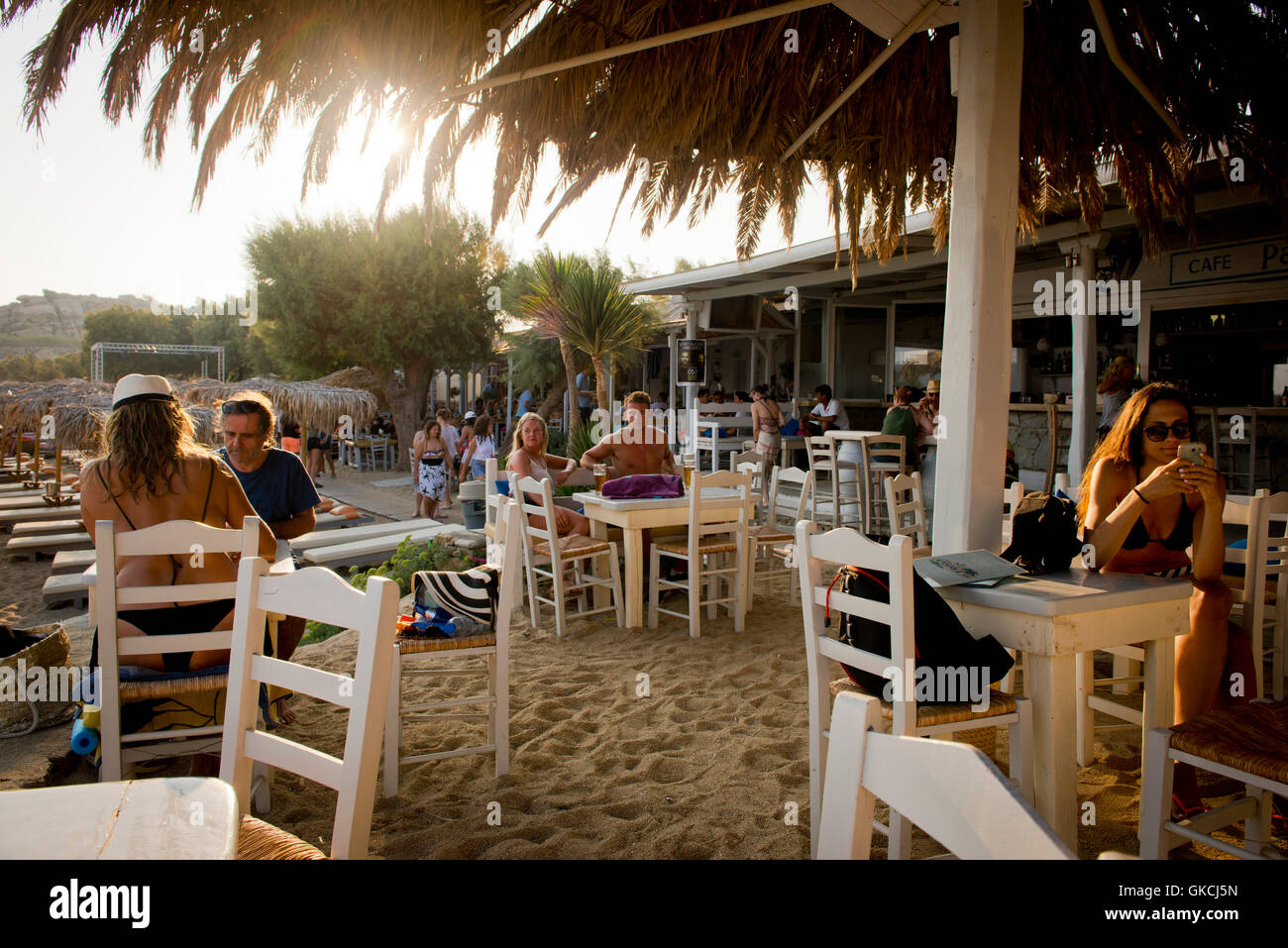 Paraga beach mykonos hi-res stock photography and images - Alamy