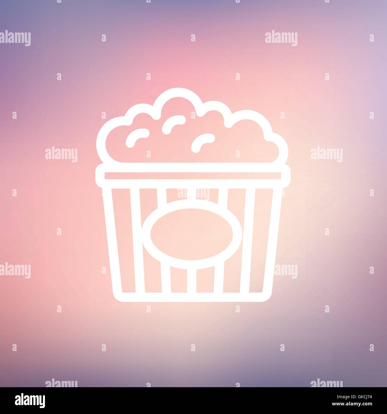 Popcorn box icon in Stock Vector Images - Alamy