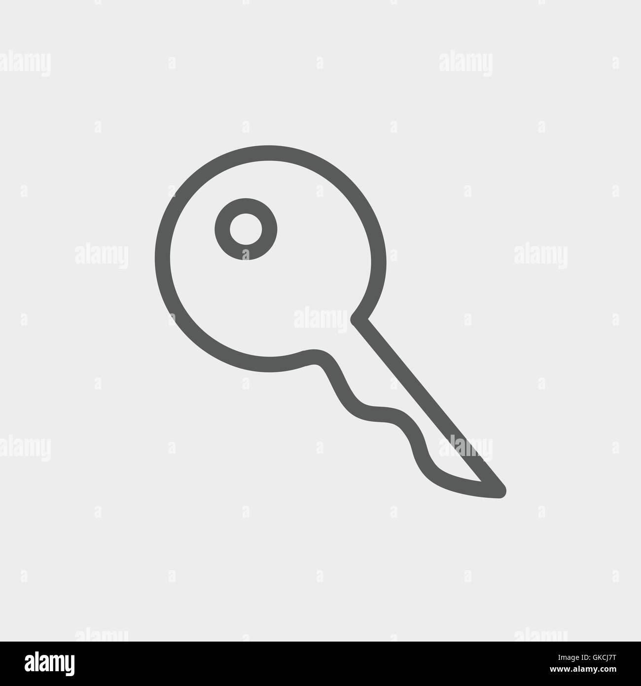 Key linear icon Stock Vector Images - Alamy