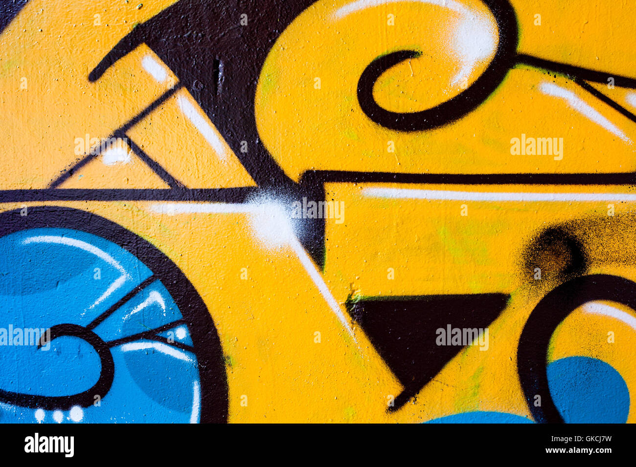 Graffiti closeup lines and shapes Stock Photo - Alamy