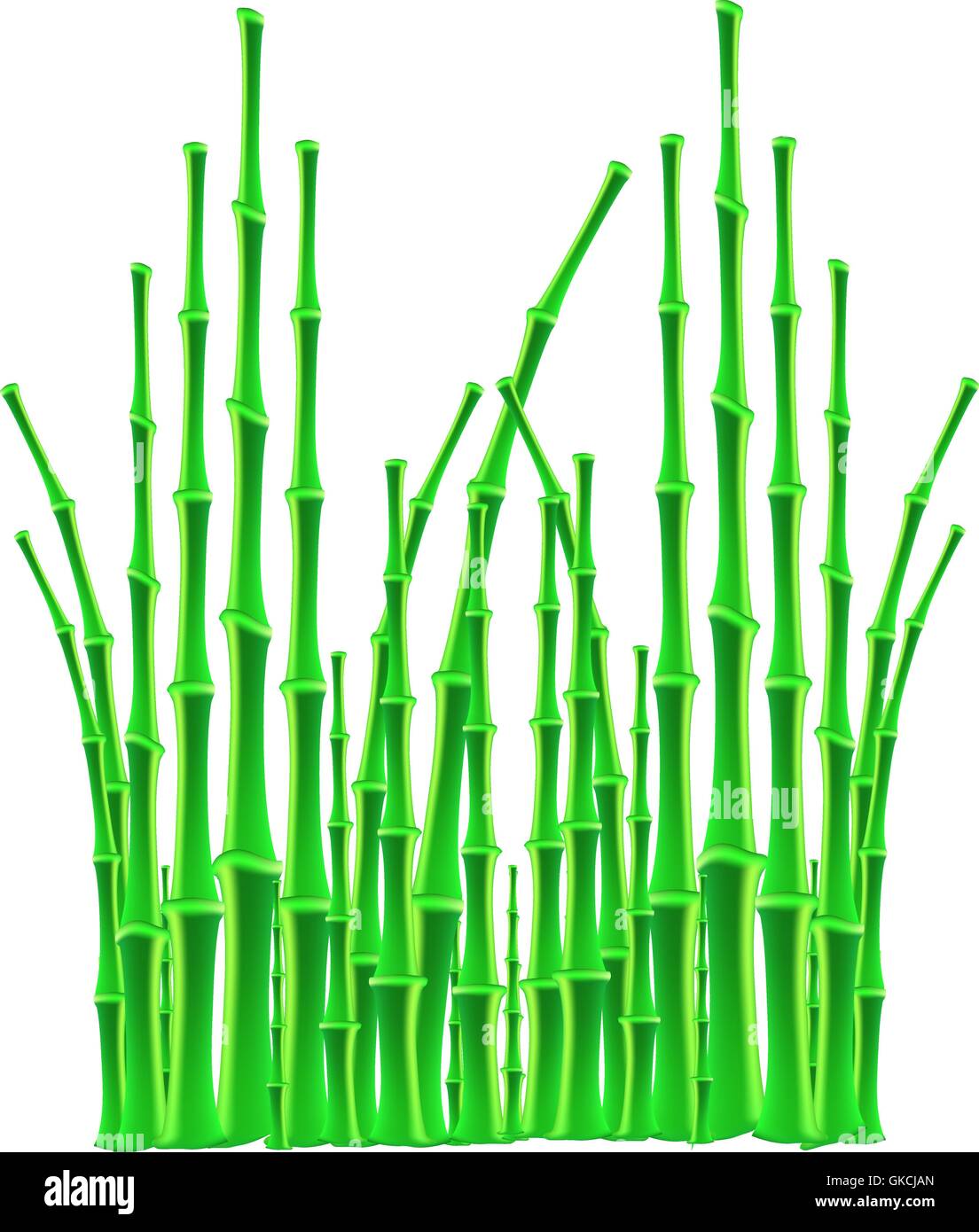 bamboo sticks over white background Stock Vector Image & Art - Alamy