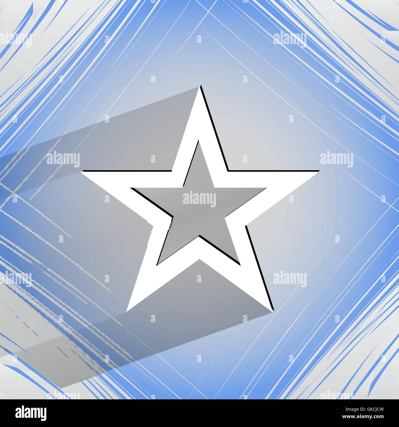 star web icon, on a flat geometric abstract background Stock Vector ...