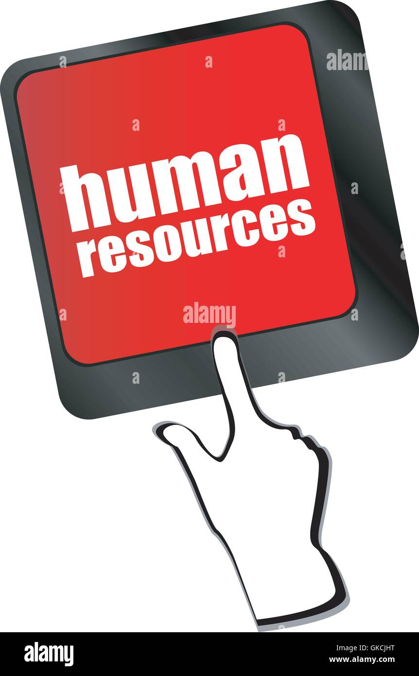 human resources button on computer keyboard key vector Stock Vector Image & Art - Alamy