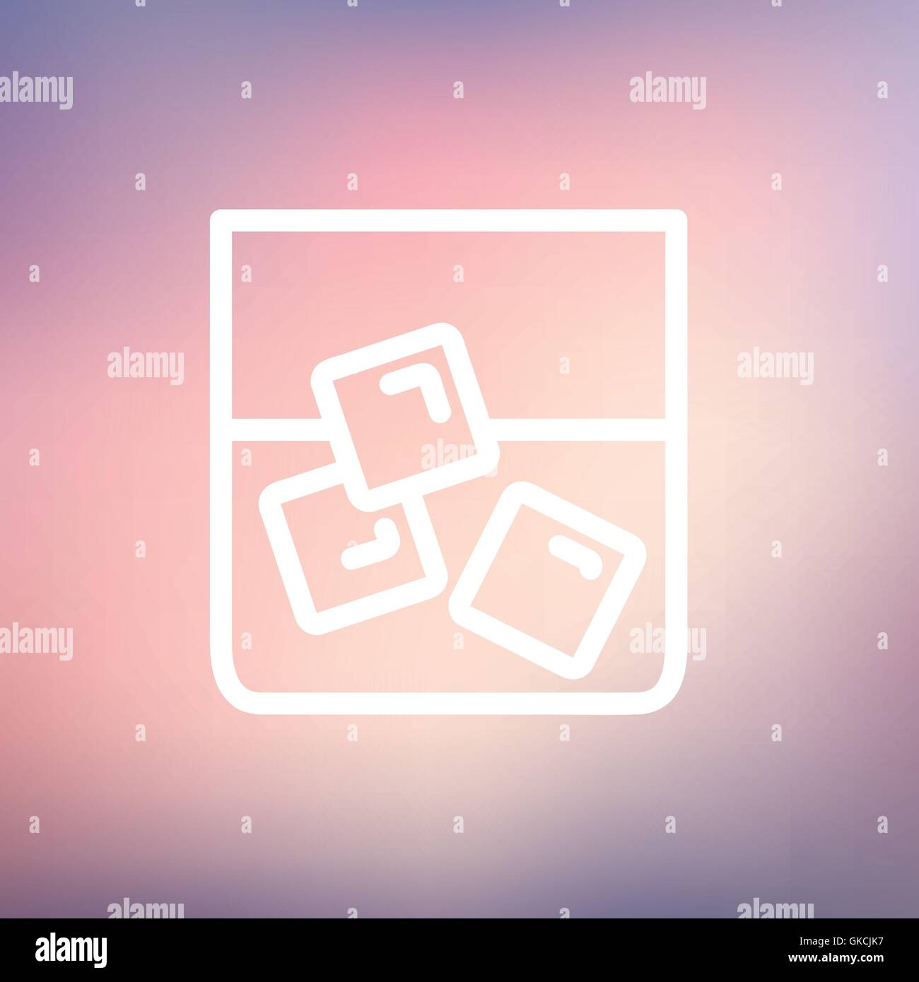Glass water flat color Stock Vector Images - Alamy