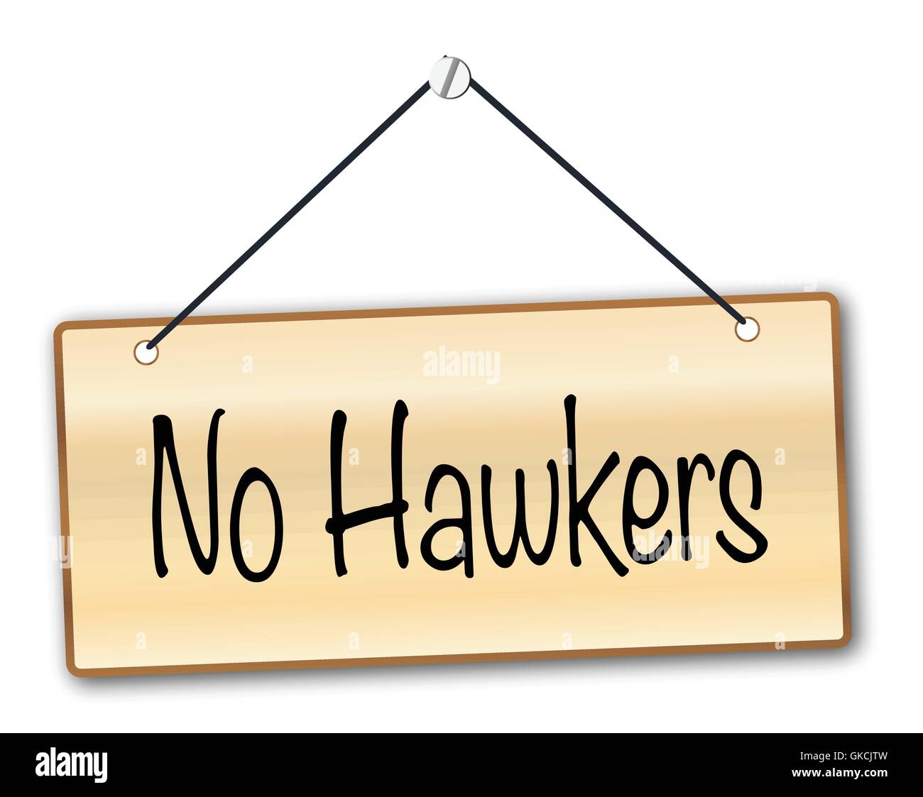 No hawkers sign hi-res stock photography and images - Alamy