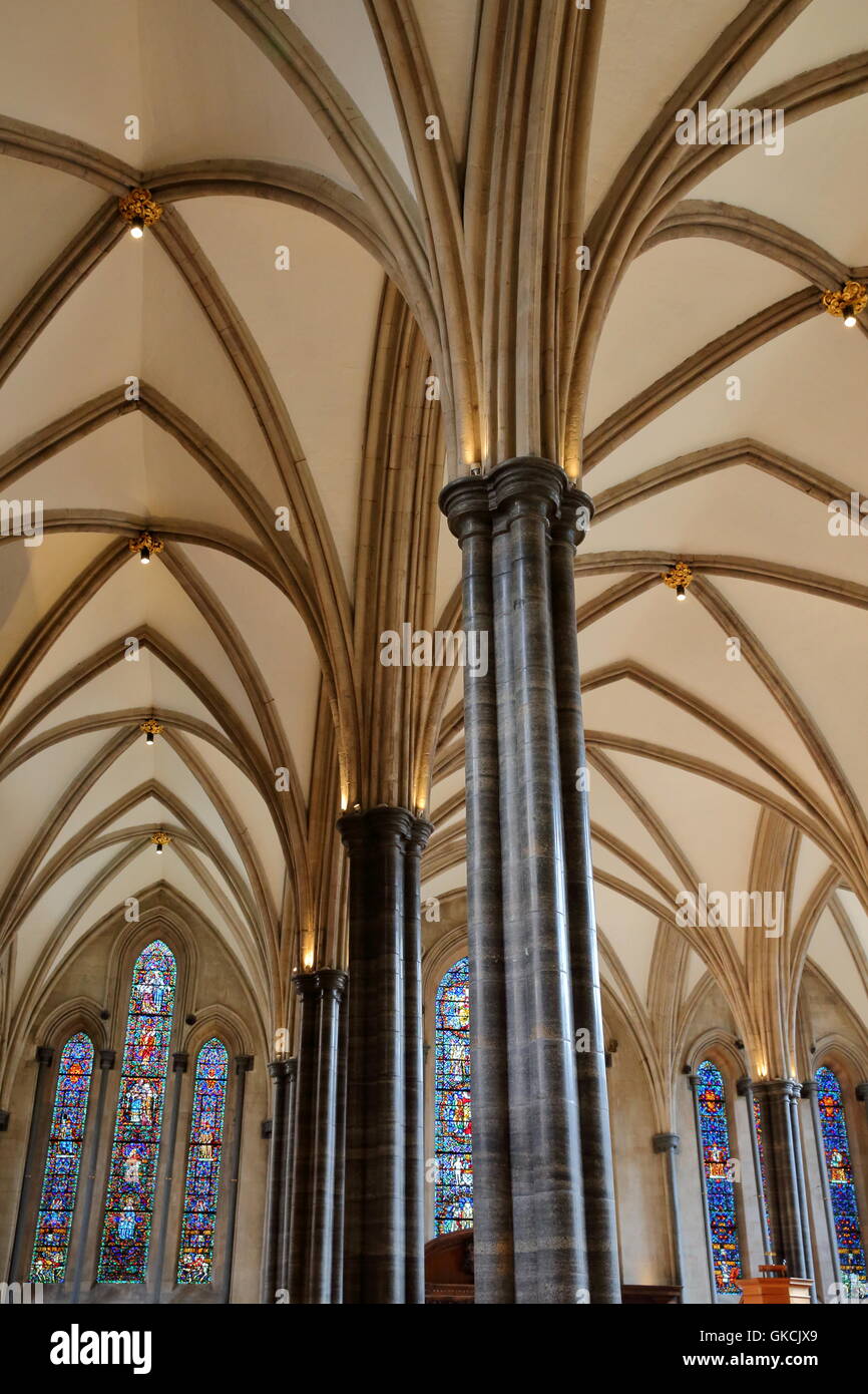 Interior of Temple church in London, Great Britain Stock Photo - Alamy