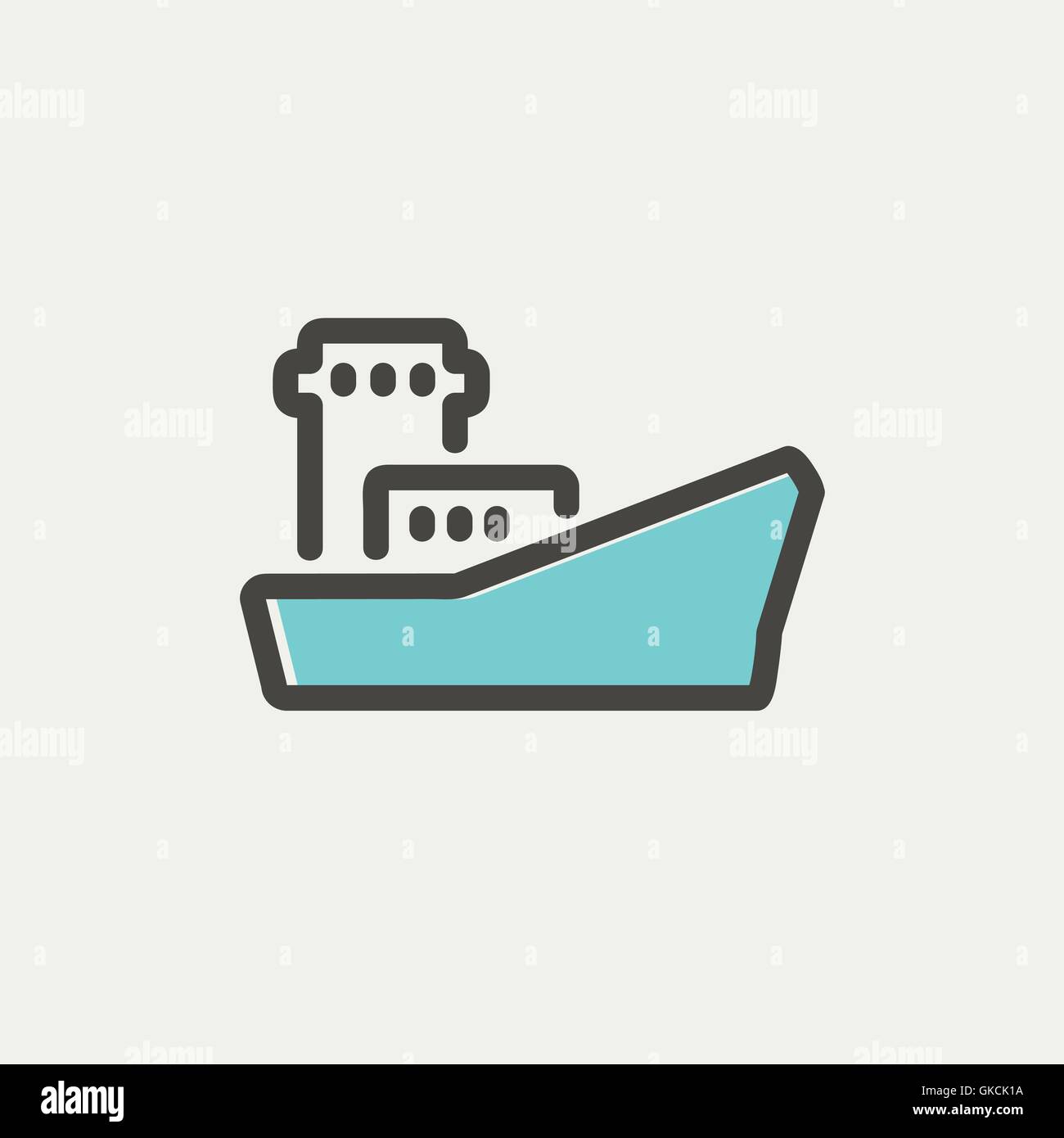 Color line cargo Stock Vector Images - Alamy