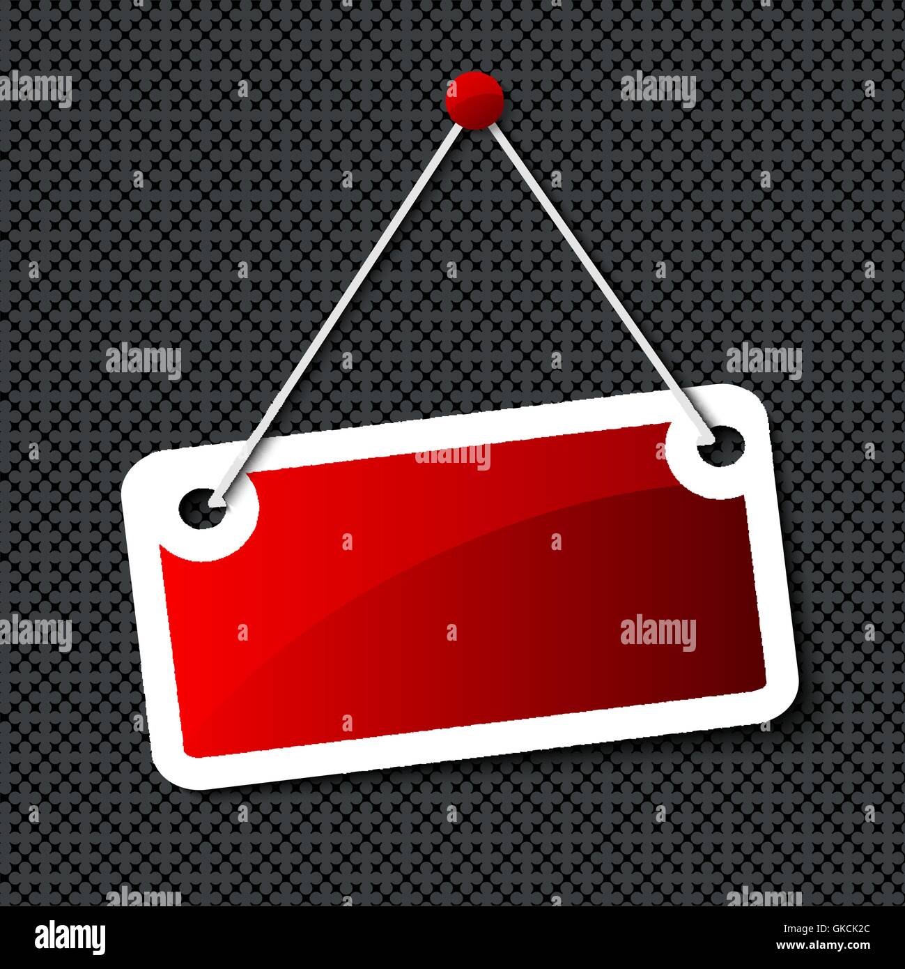 Blank hanging sign for your text on an abstract background Stock Vector ...