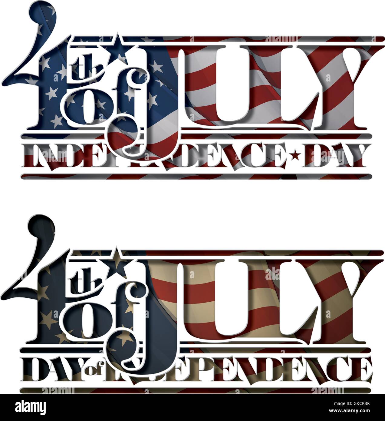 Us flag cut out Stock Vector Images - Alamy