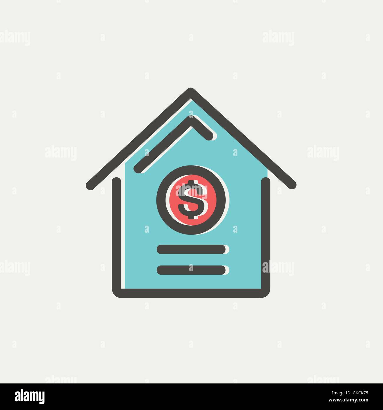 Line icon dollar percentage hi-res stock photography and images - Alamy