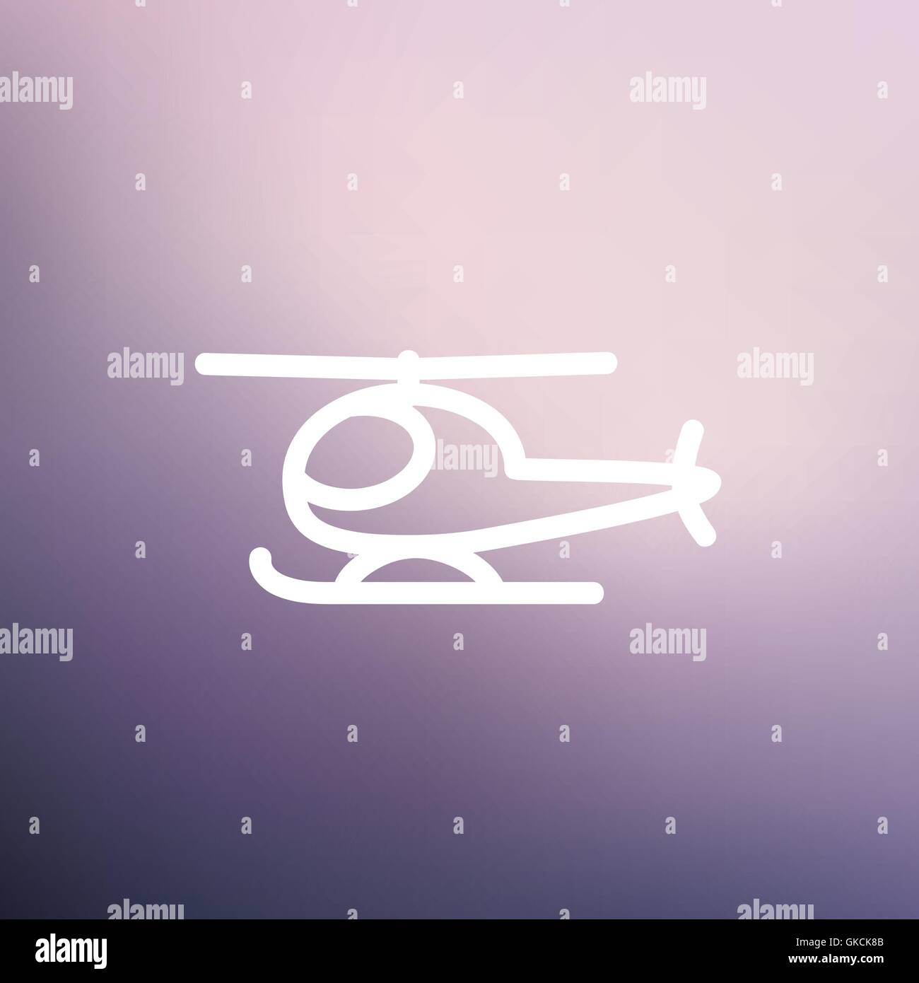 Line art icon helicopter hi-res stock photography and images - Alamy