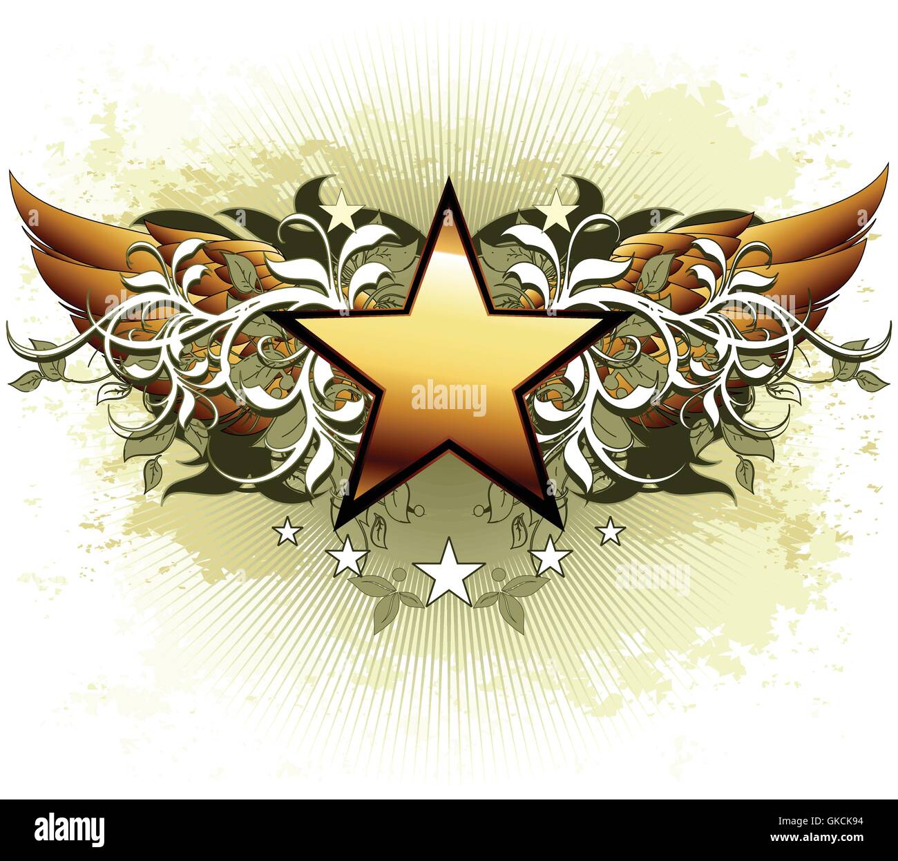 star with ornate elements Stock Vector Image & Art - Alamy