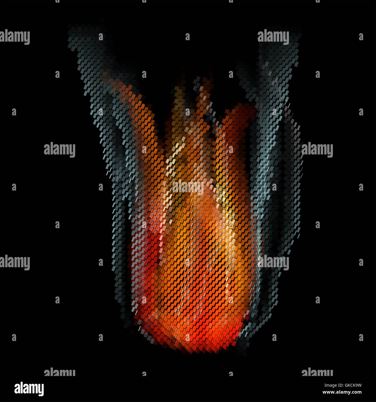 Burn flame fire vector abstract background Stock Vector Image & Art - Alamy