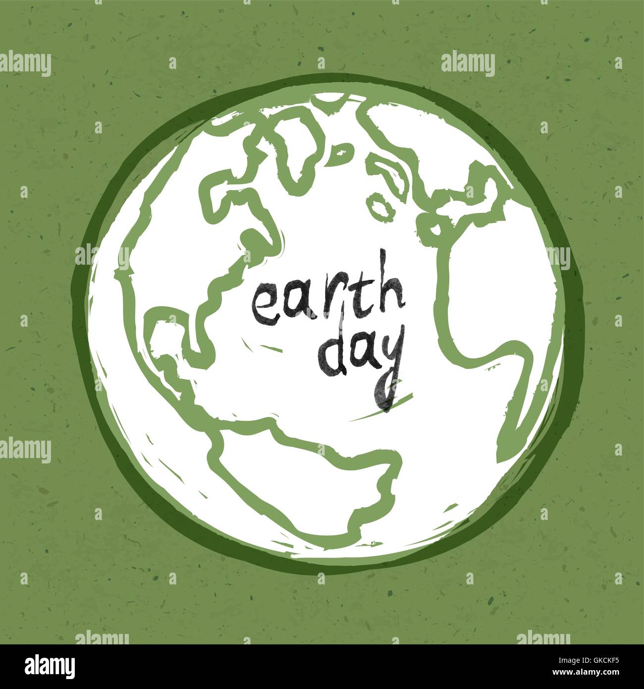 Earth day poster. On recycled paper texture Stock Vector Image & Art ...