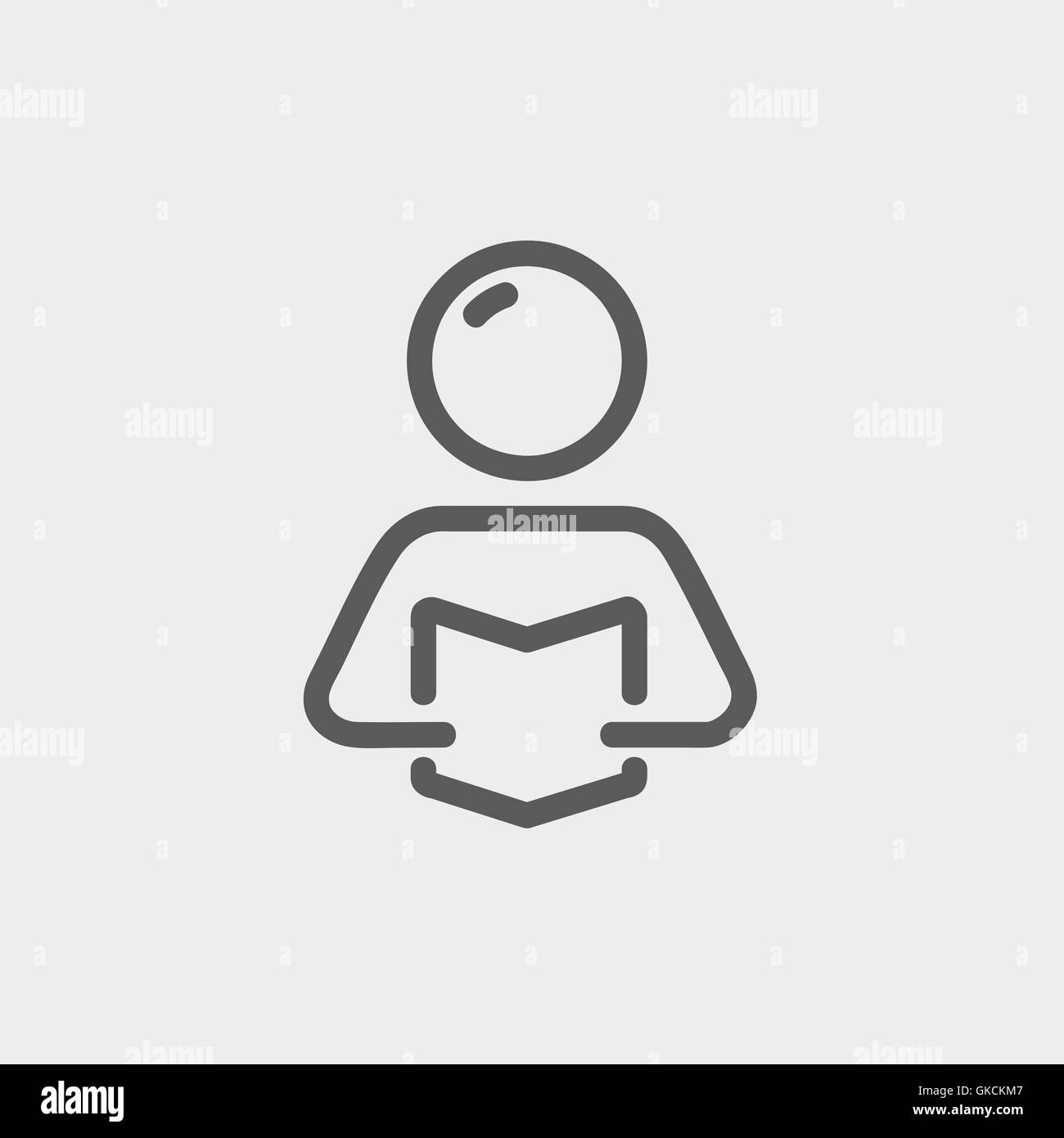 Hands book icon Stock Vector Images - Alamy