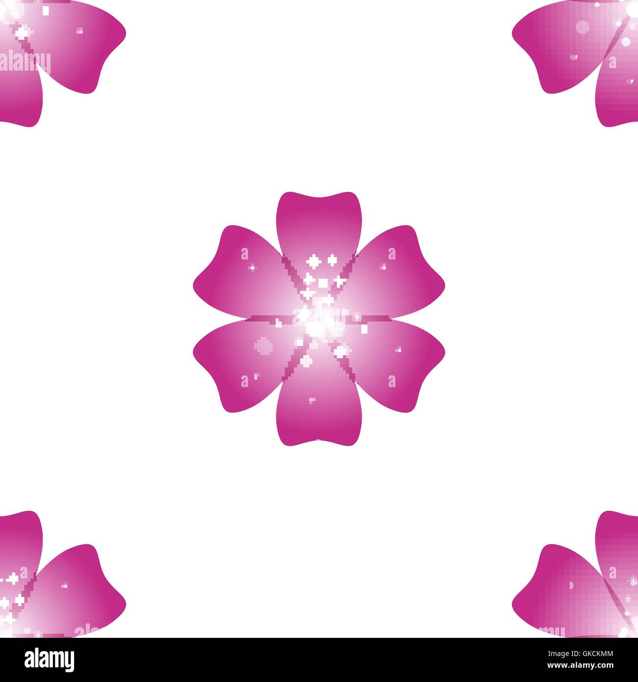 Beautiful pink flower. Seamless floral pattern. Vector Stock Vector ...