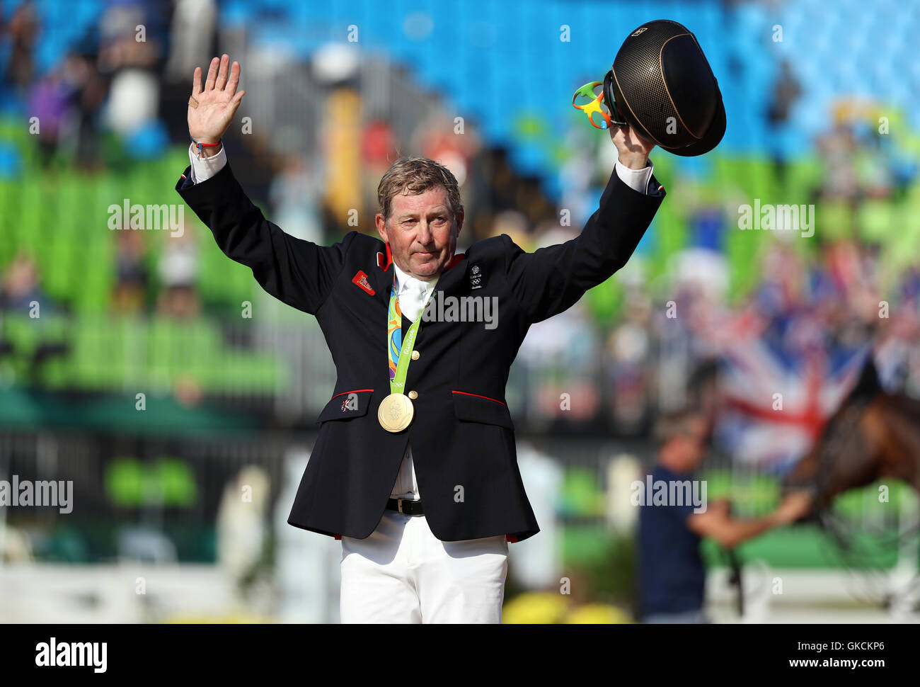 Great Britain's Nick Skelton has won a gold medal on Big Star in the ...