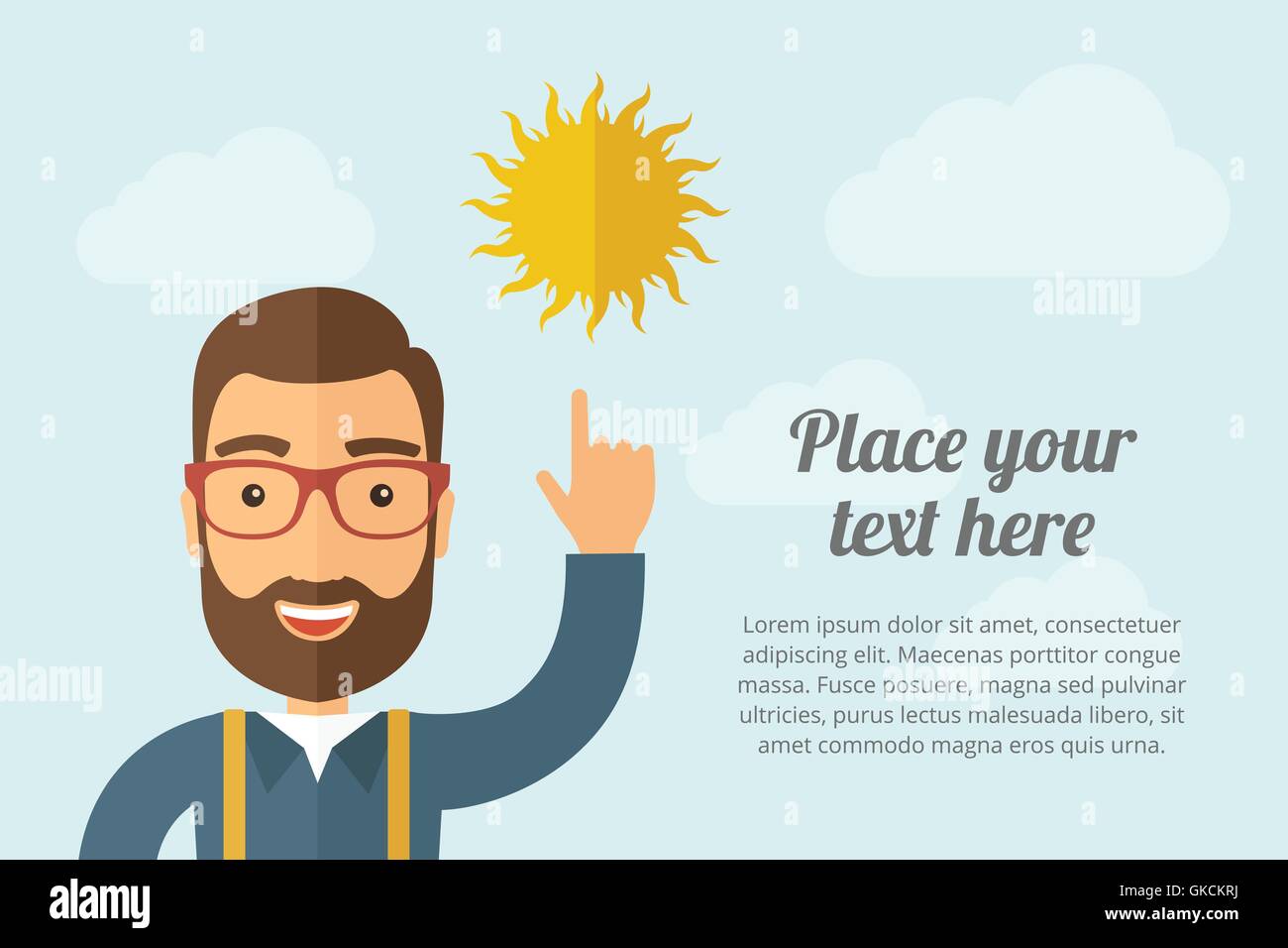 Man sunshine Stock Vector Images - Alamy