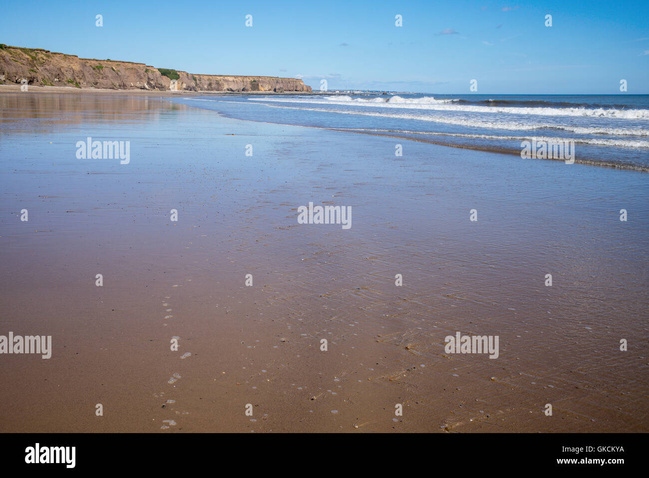 Seaham Beach at low tide, County Durham, UK Stock Photo - Alamy