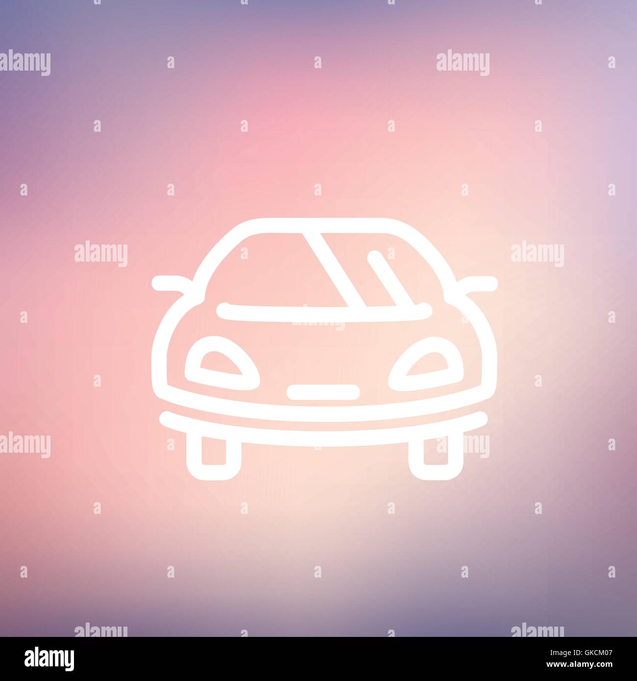 Sports car thin line icon Stock Vector Image & Art - Alamy