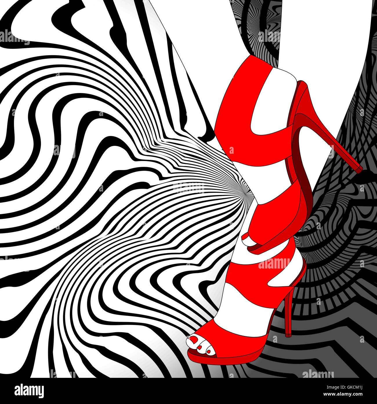 Backdrop feet Stock Vector Images - Alamy