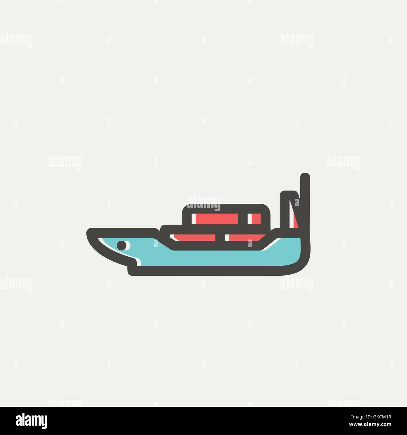 Shipping container icon outline Stock Vector Images - Alamy