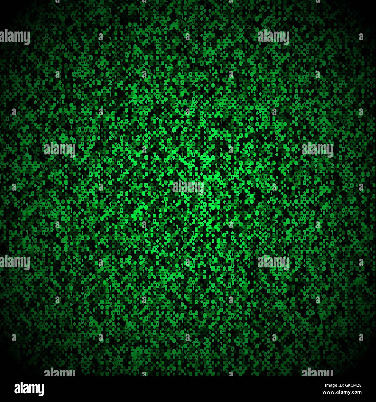 Matrix Background With The Green Symbols, Motion Blur. Vector Stock