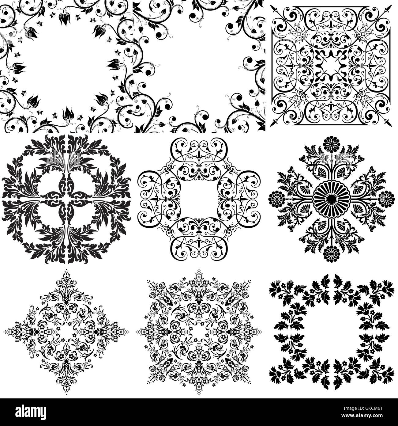Ornamental Design Elements Stock Vector Image & Art - Alamy