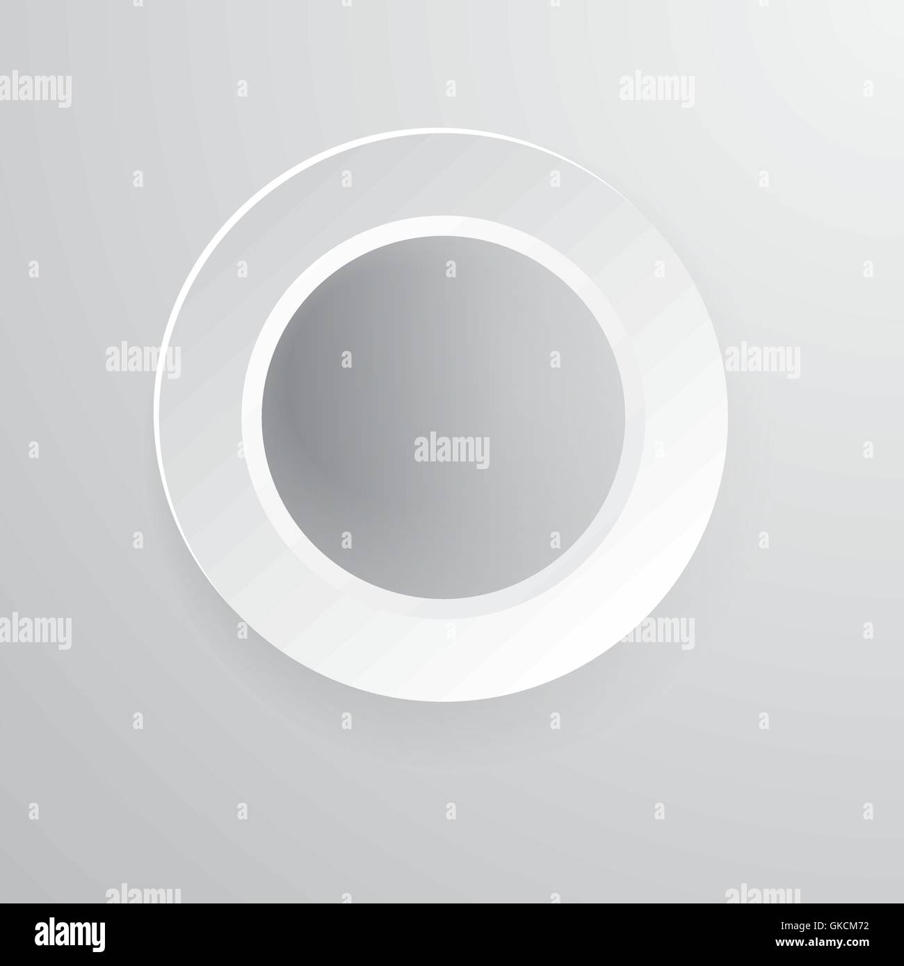 Paper circle banner with drop shadows. Vector illustration Stock Vector ...