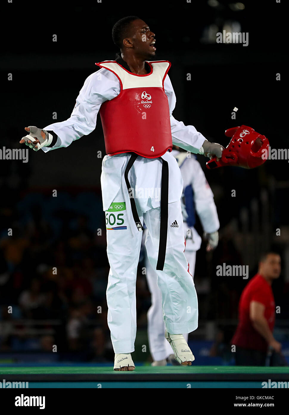 Great Britain's Lutalo Muhammad celebrates winning his bout against USA ...