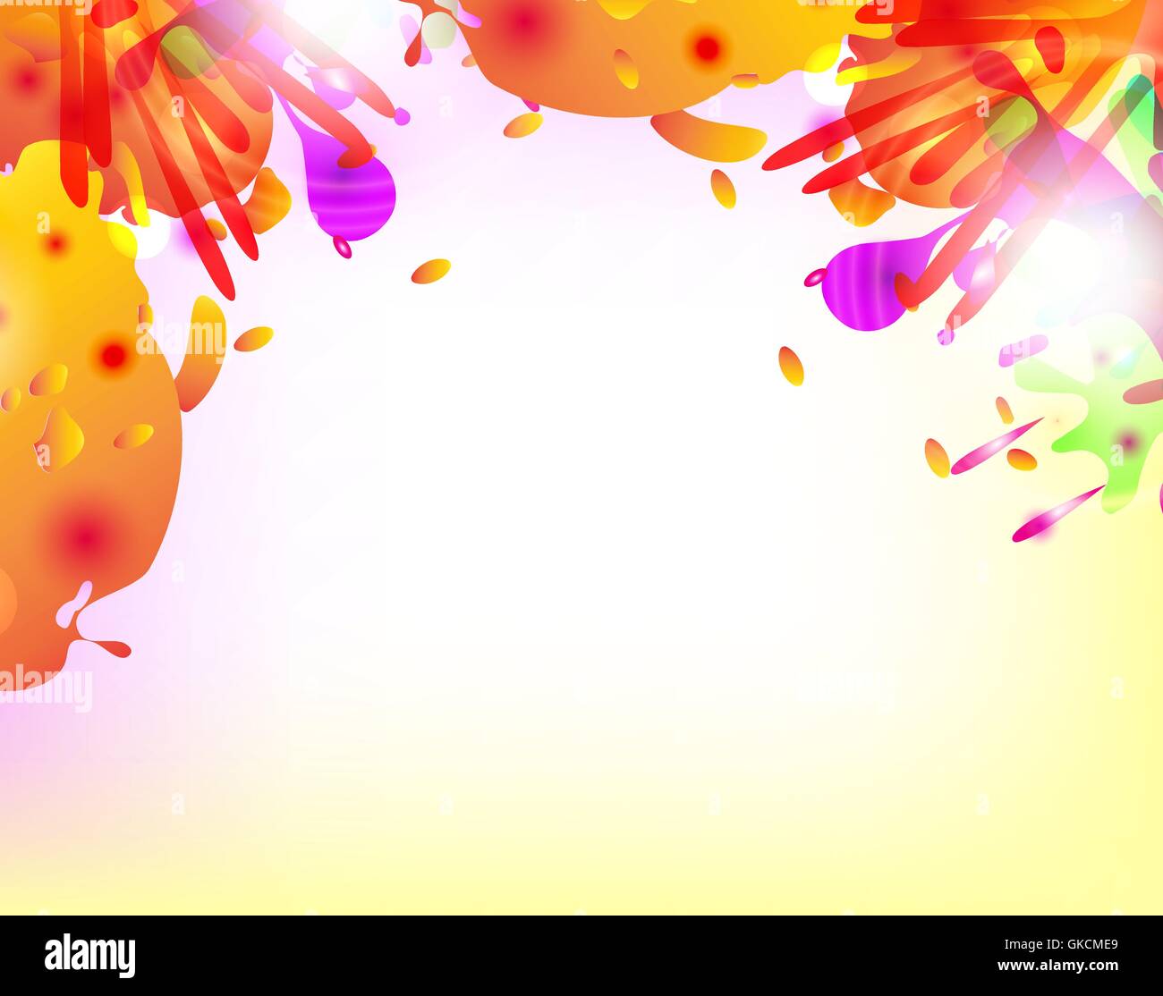 Set watercolor stains splashes Stock Vector Images - Alamy