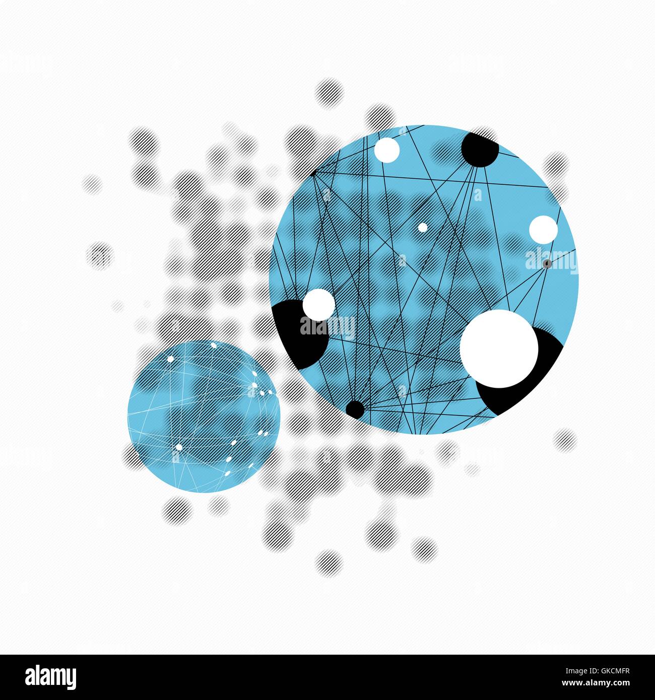 Science Abstract Background with Blurred Dots Composition Stock Vector ...