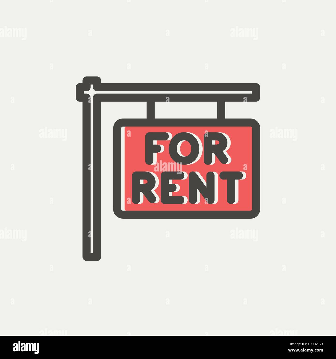 Signboard property Stock Vector Images - Alamy