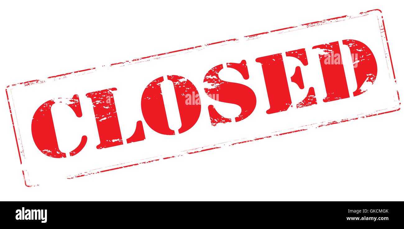 Closed word Stock Vector Images - Alamy