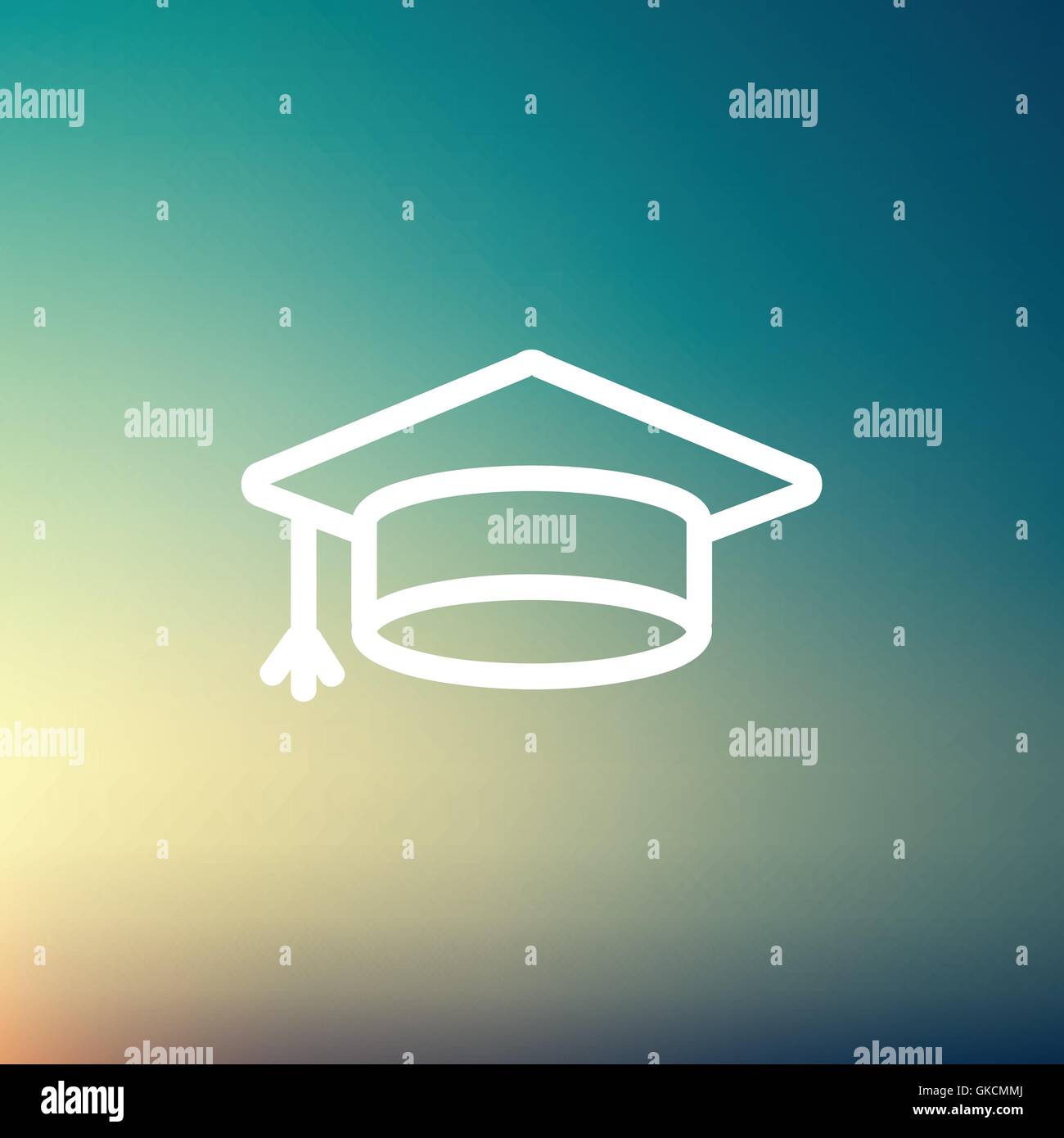 Degree icon linear thin Stock Vector Images - Alamy