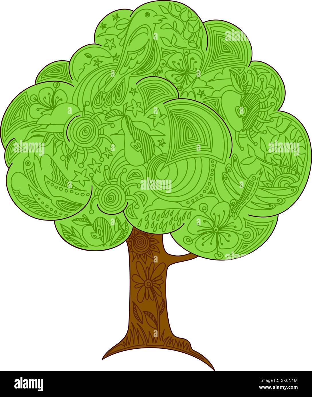 background with tree Stock Vector Image & Art - Alamy