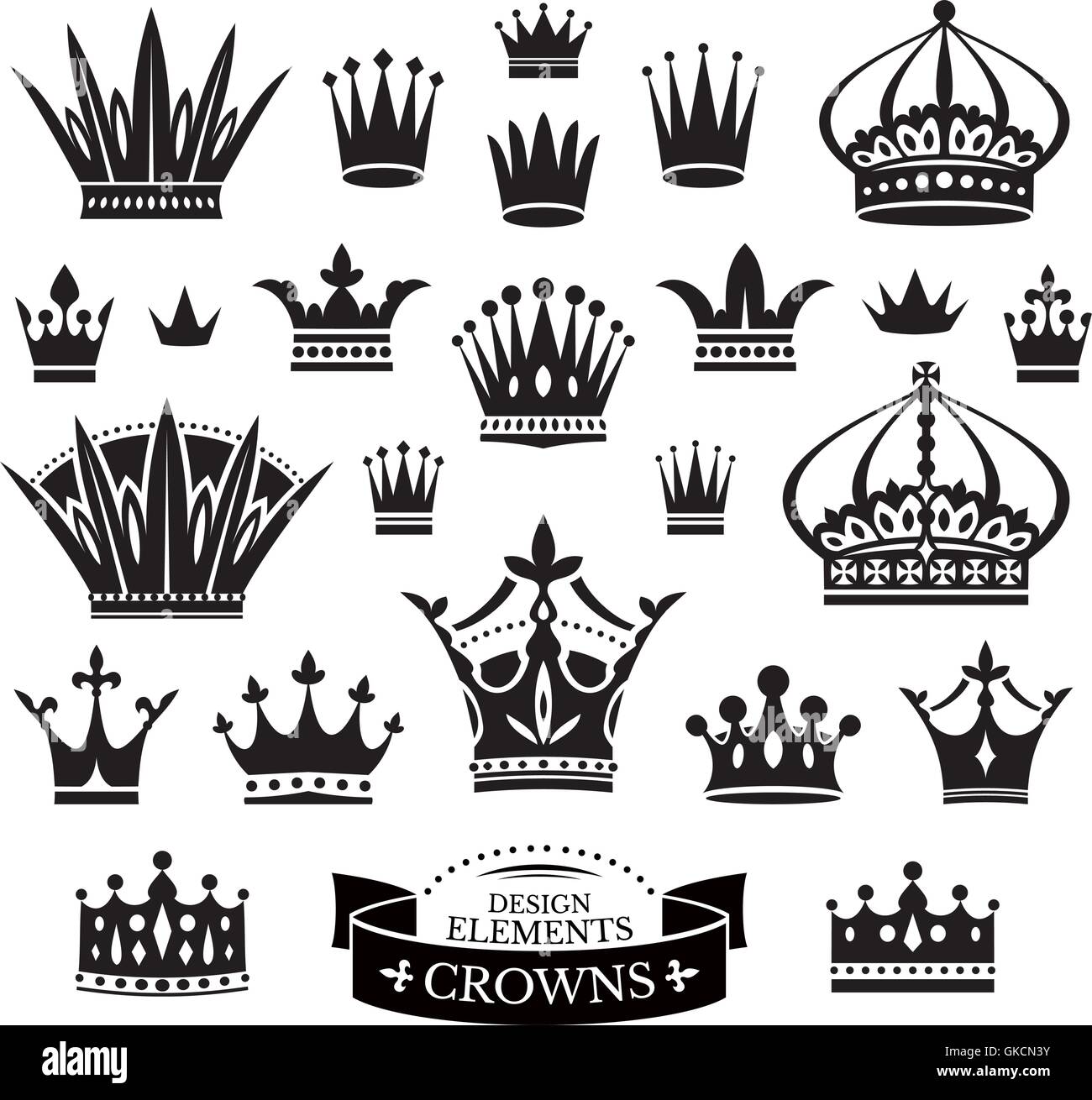 Regal crowns Stock Vector Images - Alamy